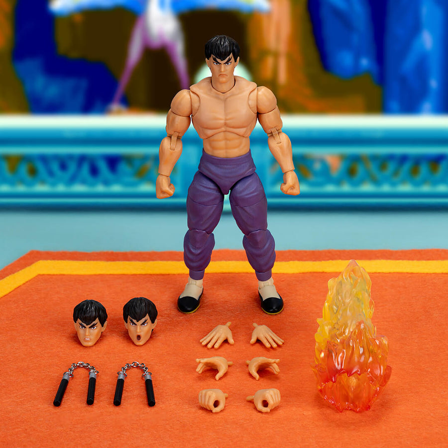 Buy Ultra Street Fighter II Fei Long 1/12 Scale Action Figure Deluxe ...