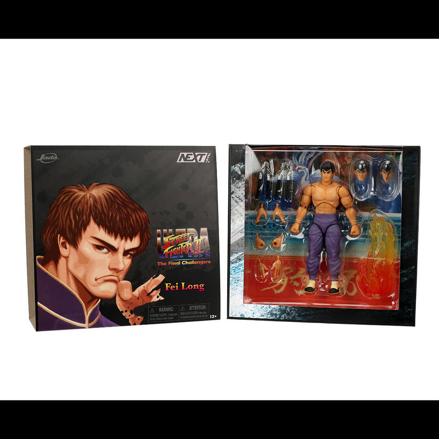Buy Ultra Street Fighter II Fei Long 1/12 Scale Action Figure Deluxe ...