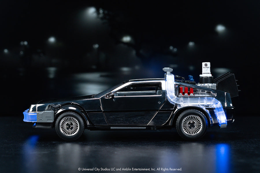 Buy Back to the Future Time Machine, 1:24 Scale Vehicle (Chrome ...