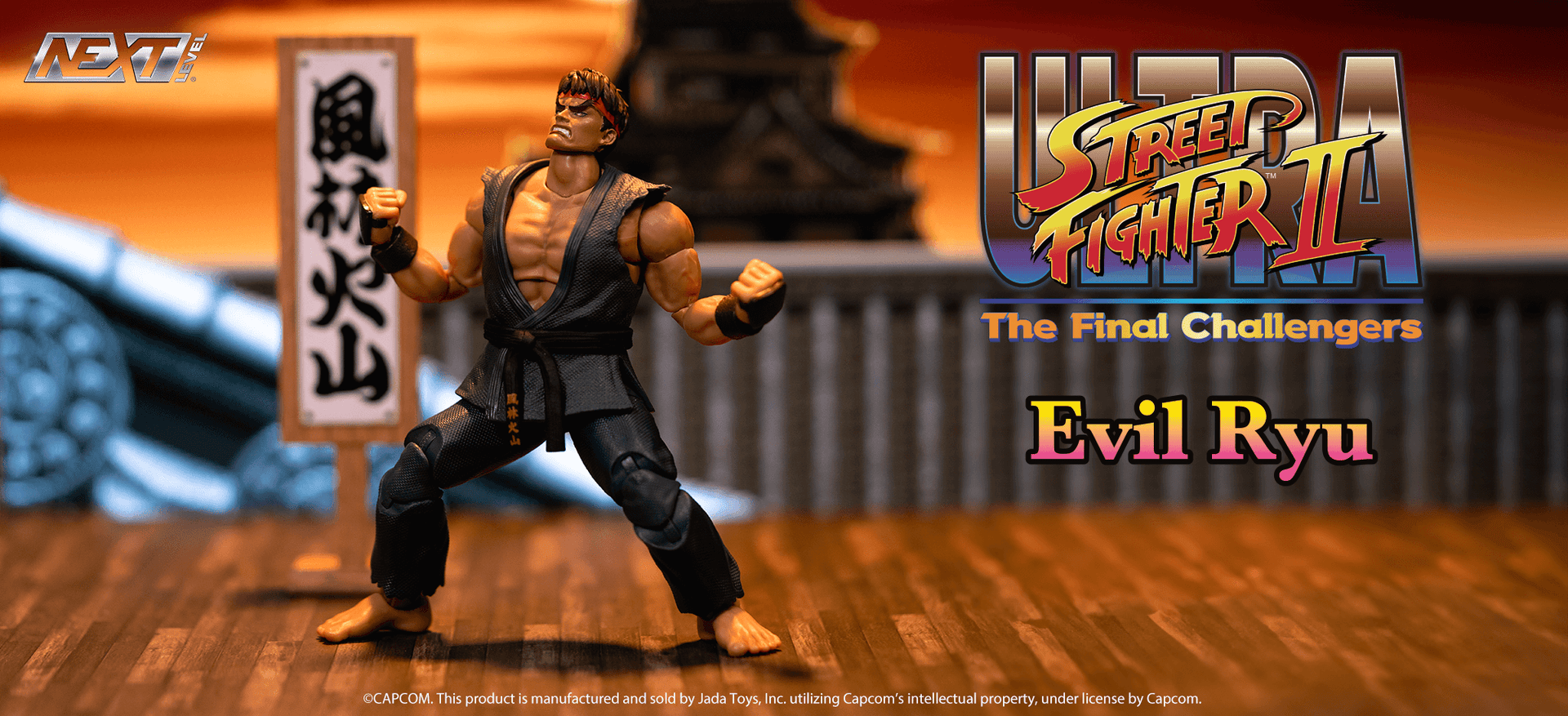 Ultra Street Fighter II Evil Ryu 1/12 Scale Action Figure Deluxe Set ...