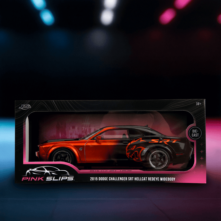 Buy Pink Slips 2015 Dodge Challenger SRT Hellcat, 1:18 Scale Vehicle ...