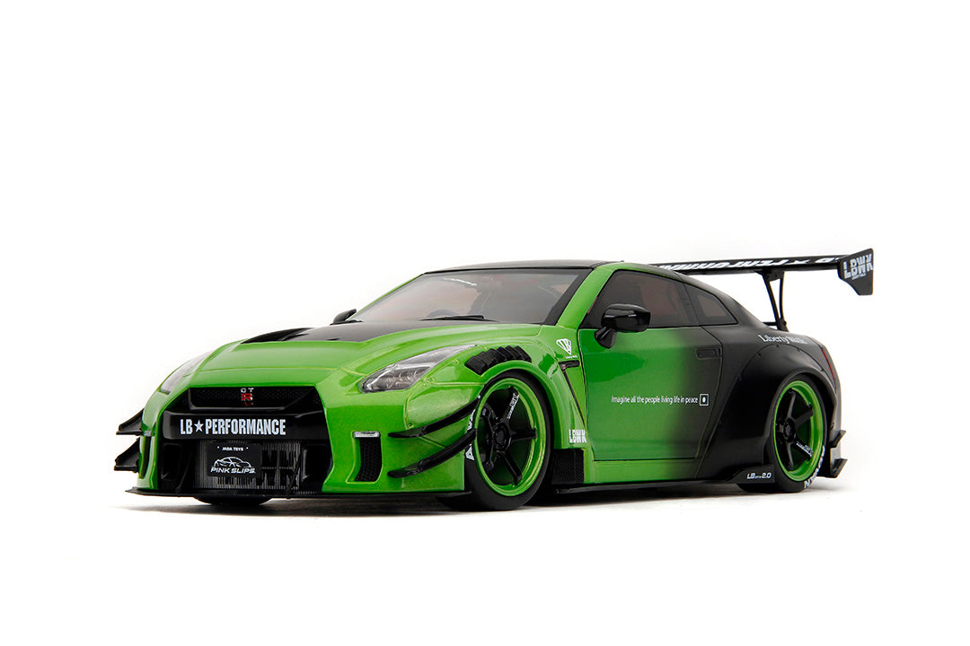 Buy Pink Slips Nissan GT-R (R35) Liberty Walk, 1:18 Scale Vehicle (Wave ...