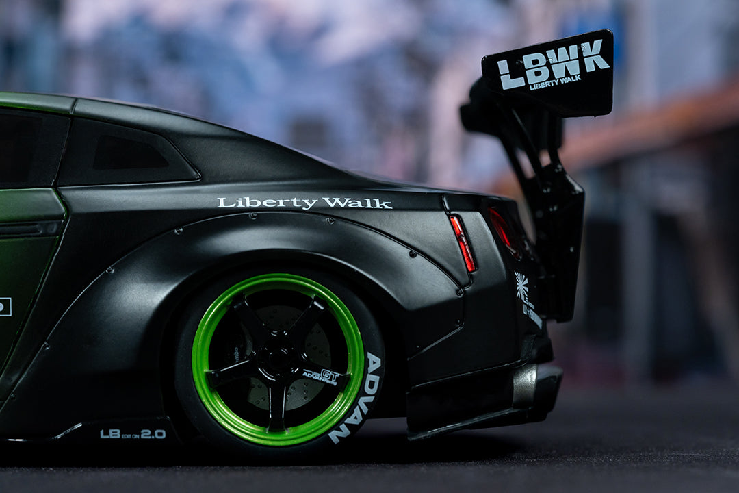 Buy Pink Slips Nissan GT-R (R35) Liberty Walk, 1:18 Scale Vehicle (Wave ...